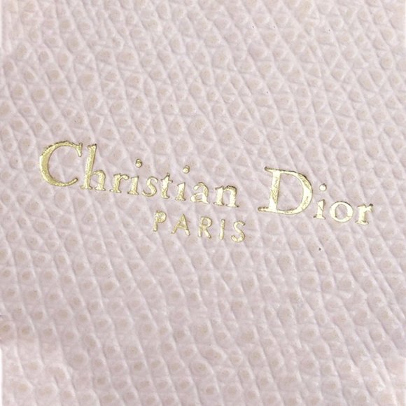 Dior | Accessories | Christian Dior Diorama Leather Card Holder Pink ...
